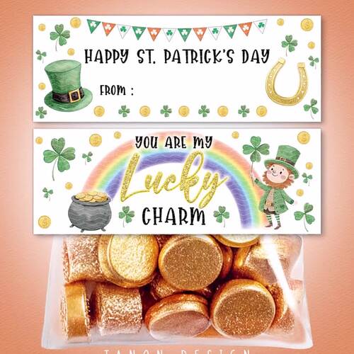 St. Patrick's Day Treat Bag Topper, Treat Bag St. Patrick's Day Topper ...