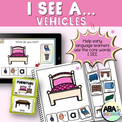 AAC Core Vocabulary Activities See VEHICLES Adaptive books special ...
