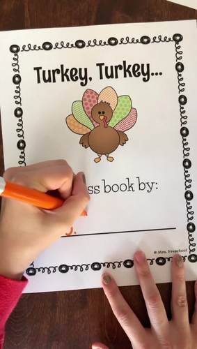 Thanksgiving {Turkey} Class Book by Mrs Preschool | TpT