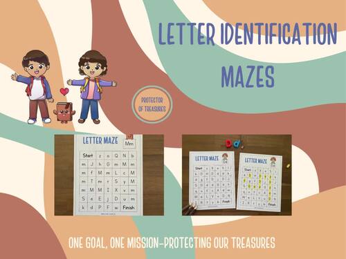 Fun Alphabet Letter Identification Mazes for Preschool & Kindergarten