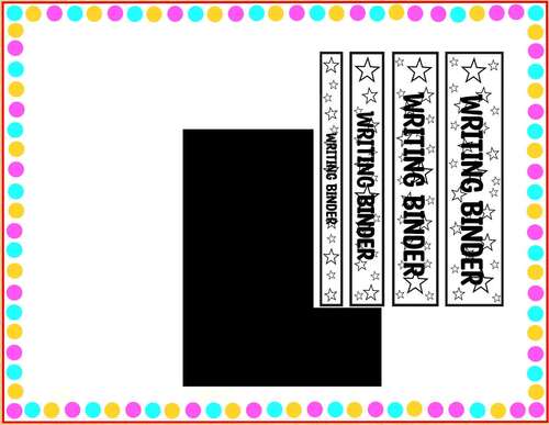 Printable Black and White Binder Covers and Spines, Editable Binder Labels