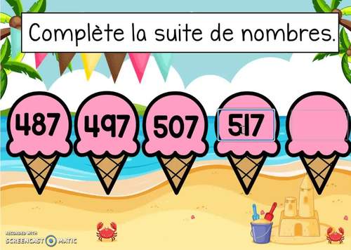 Les suites de nombres Boom Cards by Madame Soleil | TPT