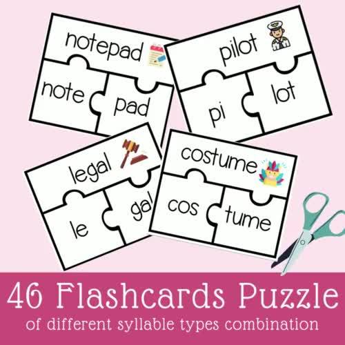 Closed, Silent E and Open Syllables Flashcards and Worksheets | Games ...