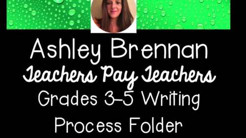 The Writing Process Folder EDITABLE - Upper Elementary Grades 3 4 5 6