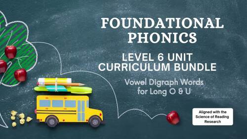 Vowel Teams O & U Phonics Curriculum Bundle 6, 1st Grade, Science of ...