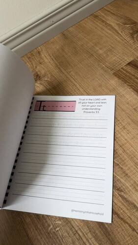 ABC Bible Verse Copywork, Bible Verse Handwriting Practice, Charlotte ...