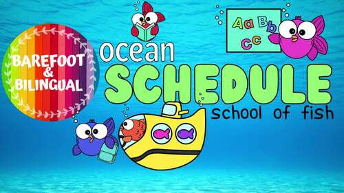 Fish School Schedule Clipart - Ocean Clipart | TPT