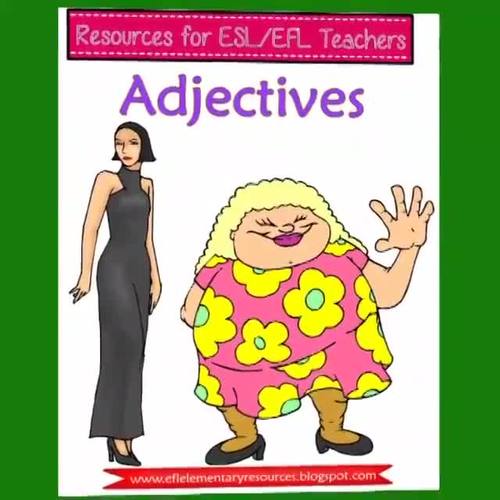 Adjectives for Elementary ELL by HOLISTIC English Resources by ROSA AMELIA