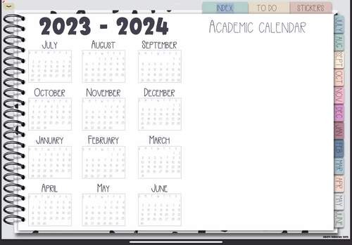 Teacher Digital Planner - Ipad planner - Digital Lesson Planner 2025-2026