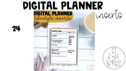 Digital Planner Inserts - Lifestyle - Use with ipad, tablet, google slides