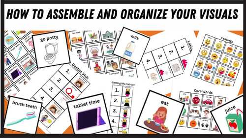 Visuals for Parents to Use at Home - featuring a girl character | TPT