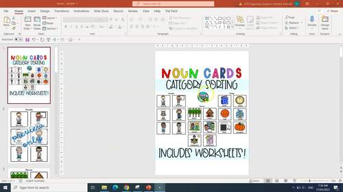 Second Grade Nouns and Parts of Speech for Daily Grammar Practice
