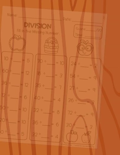 Apple Missing Number Math Bundle | Multiplication & Division Facts 1–12 ...