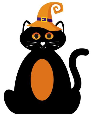 Build a Cat Printable, Halloween Kids Craft, October Cat Craft ...