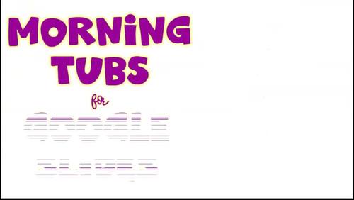 EDITABLE Morning Tubs | Math Centers with Linking Cubes | Digital and PDF
