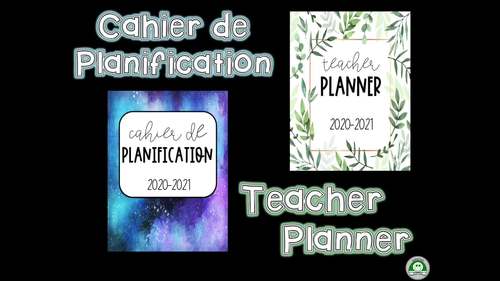 Planificateur d'enseignants 2020-2021 - 4 classes by Rachael Neelin