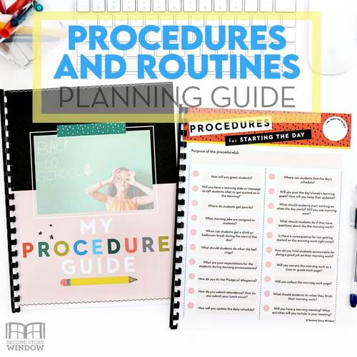 Back to School Classroom Procedures and Routines Planning Guide and ...