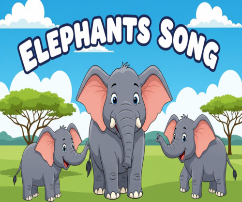 Elephant Song and Lyrics Video for Elementary Science and Animals