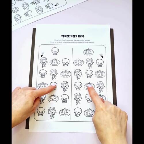Halloween - Forefinger Gym - Bilateral Brain Development Activity ...
