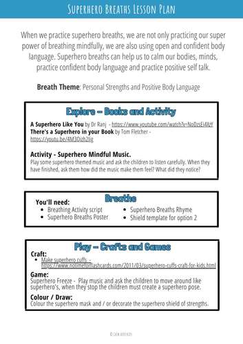 Superhero Breaths: A Mindfulness Breathing Exercise for Relaxation and Calm