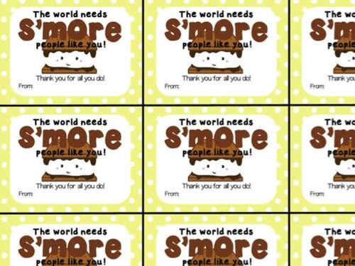 Staff (Teacher) Appreciation Sweets Treat Tags MEGA Bundle-Total of 30 ...