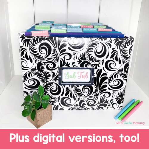 No Prep 1st Grade Emergency Sub Plans- First Grade Bundle Print + Google