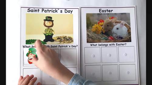 What Belongs With Holidays | Picture Sort Activity Special Education Autism