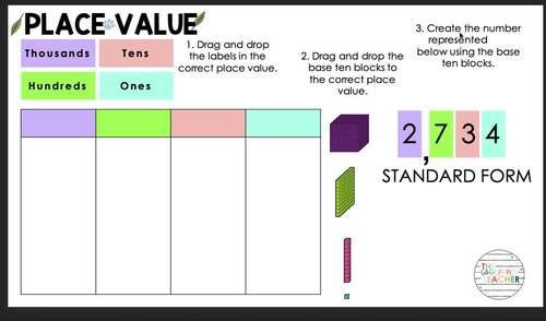 Interactive Building Numbers Using Place Value by theWolfpackTeacher