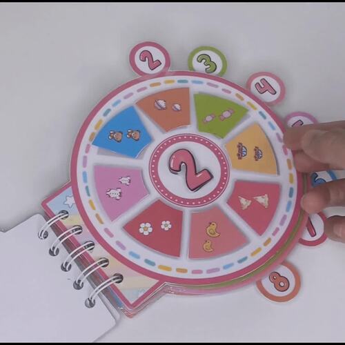 Learning to Count - Learn Numbers- Printable Busy Book - Velcro Activity
