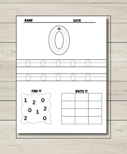 TRACING NUMBERS 0-20 WITH COLORING by Maria's Learning Corner | TPT