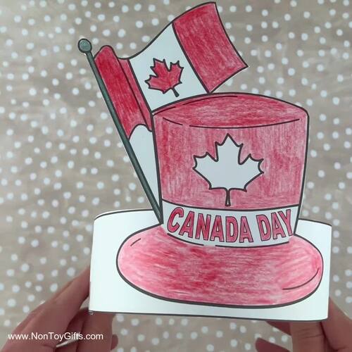 Canada Day Paper Hat - Canada Flag Coloring Crown Activity - Headband ...