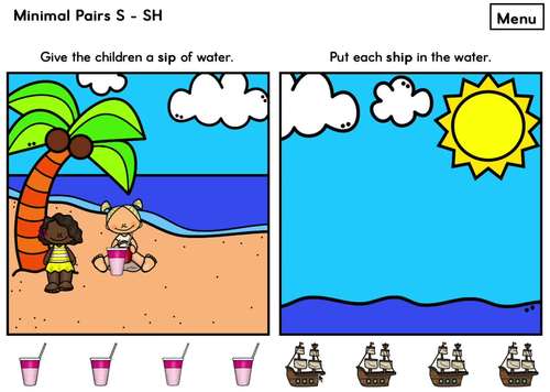 Digital SH - S Minimal Pairs for Fronting and Backing by Jennie's ...