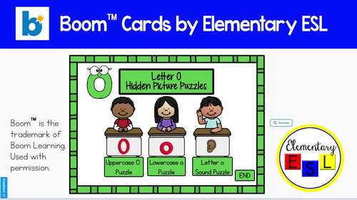 Letter O BOOM Cards w/ Audio: Letter ID & Short O Letter Sound Practice
