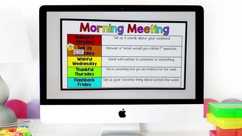 DIGITAL Calendar Routine Kit for Primary Grades by Sweet Firstie Fun