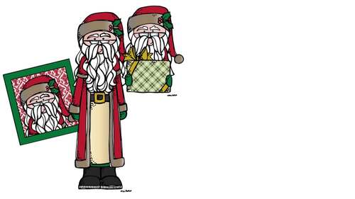 Father Christmas clip art digi stamp Mini by Melonheadz Clipart | TPT