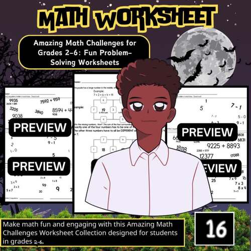 Amazing Math Challenges for Grades 2-6: Fun Problem-Solving Worksheets