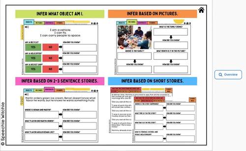 Making Inferences Leveled with Real Pictures and Short Stories Speech ...