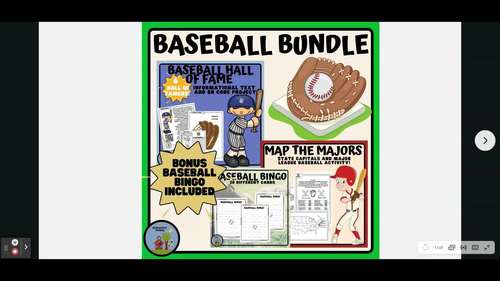 Baseball Bundle by Happy Hive Homeschooling | TPT
