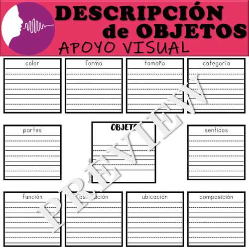 Descripción de Objetos con Apoyo Visual Describing Objects Spanish