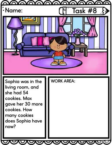 Adding Multiples of 10 Word Problems Worksheets with Real-World Math ...