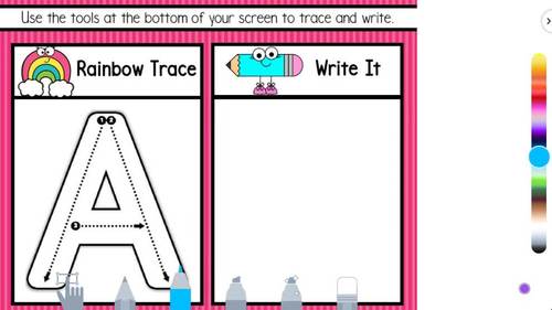 Letter Tracing Bundle (Digital Activities for Seesaw) by The Enriched ...