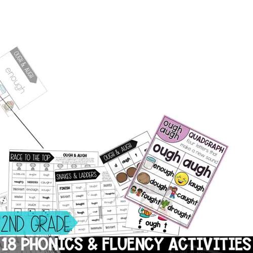 ough and augh Worksheets, Activities & Games for 2nd Grade Phonics or ...