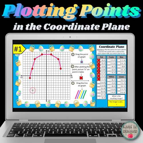 Plotting Points in the Coordinate Plane DIGITAL GOOGLE SLIDES EASTER ...