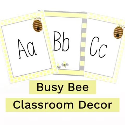 Busy Bee Classroom Decor - All Inclusive Pack (The Lot!) by The Polka ...