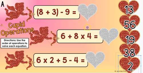 Valentine's Day Math Activities | Digital Valentine Activities - 5th Grade