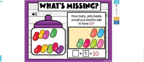 Bundle: Make a Ten & What's Missing – Boom Cards | TPT