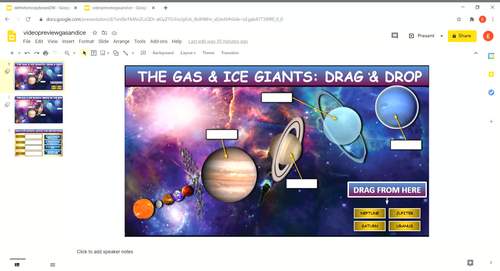 The Outer Planets: Digital Worksheets: Drag & Drop: Distance Learning