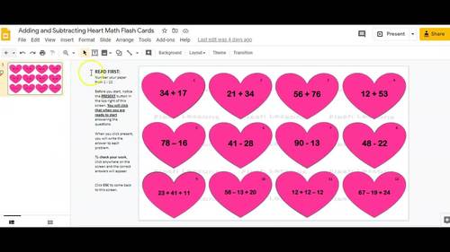 Digital Flashcards - 2 Digit Addition and Subtraction - Distance Learning