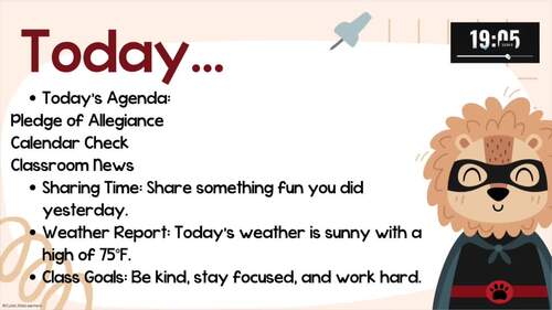 Superheroes Daily Classroom Slide Templates + Timers, Google Slides ...