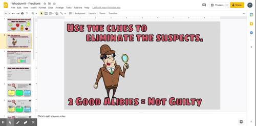 Multiplying and Dividing Fractions Digital Whodunnit Activity | TPT